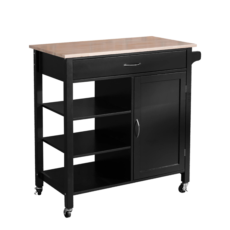 Modern Black Kitchen Trolley from China manufacturer - Hobuyhome Houseware